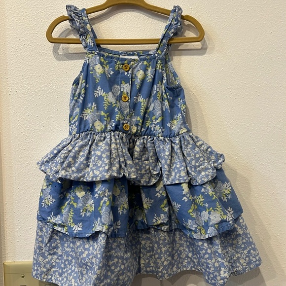 Happy Threads | Dresses | 2t Happy Threads Dress Light Blue And White ...